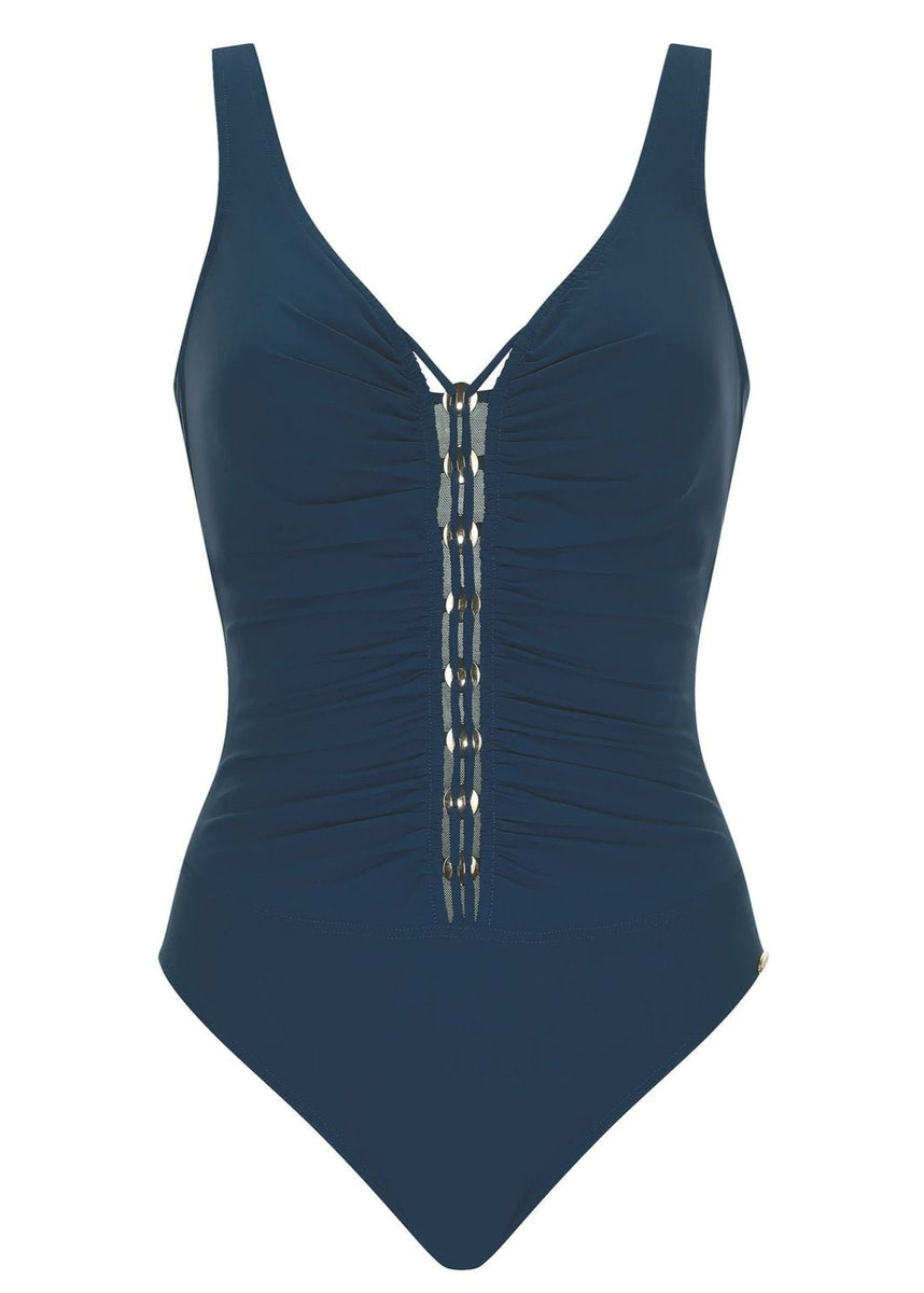 Sunflair Essential Solid V-Neck Fullpiece – Melmira Bra & Swimsuits